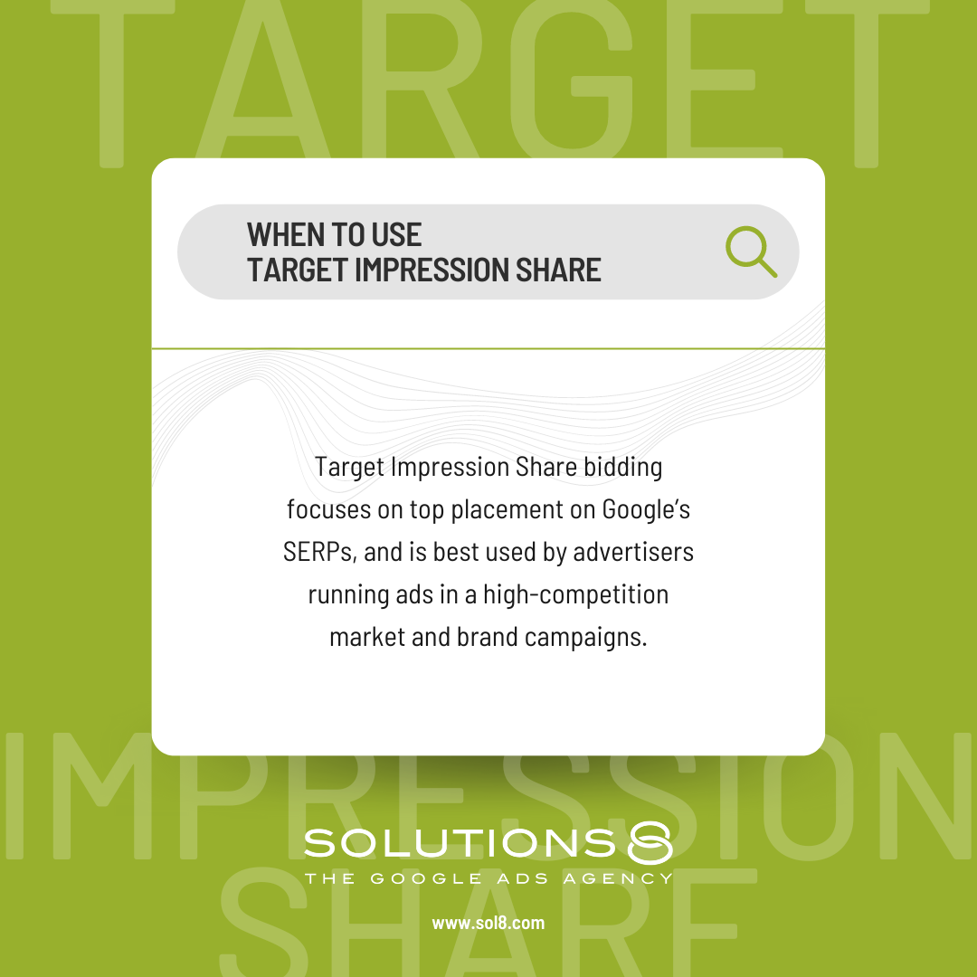 Target Impression Share and Manual CPC Bidding - Solutions 8